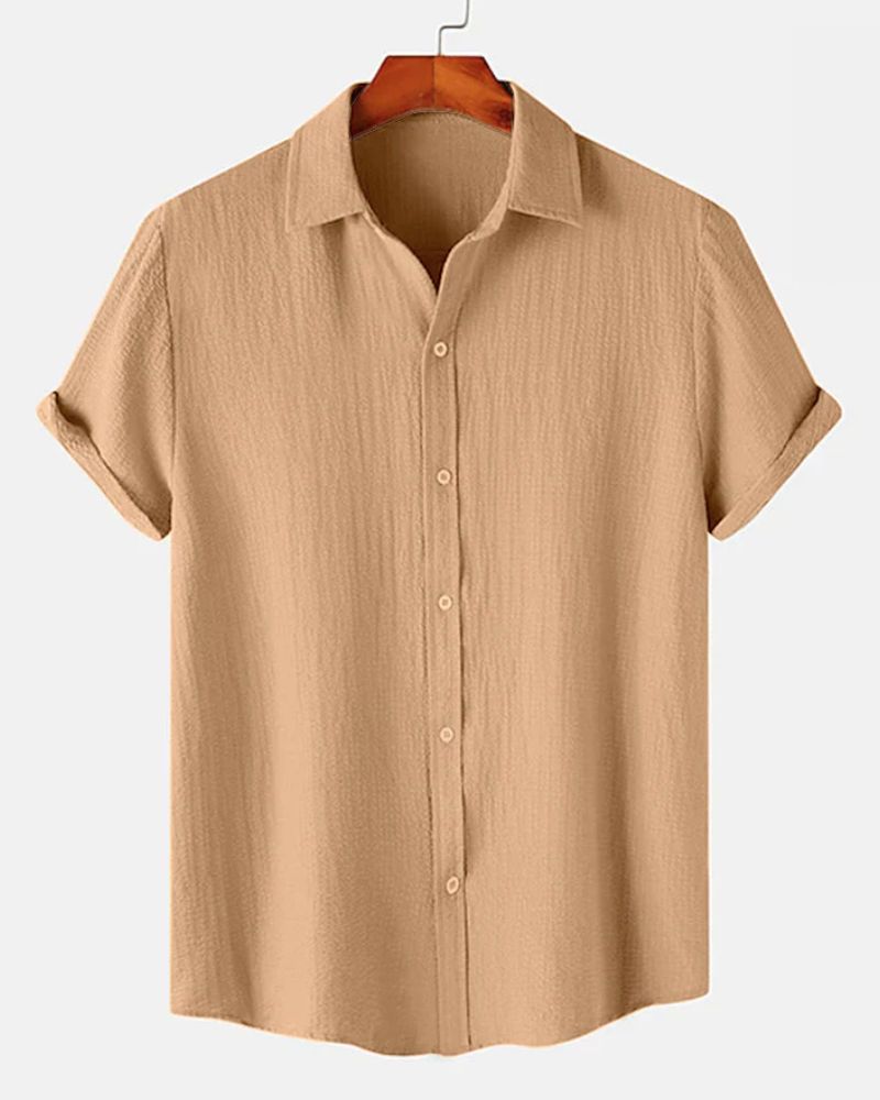 Beige Chiku Textured Shirt – Duders